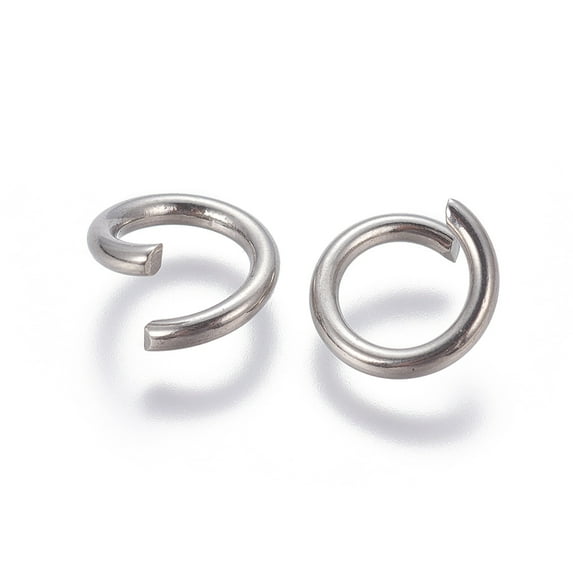 304 Stainless Steel Jump Ring Open Jump Rings Stainless Steel color 12 ...