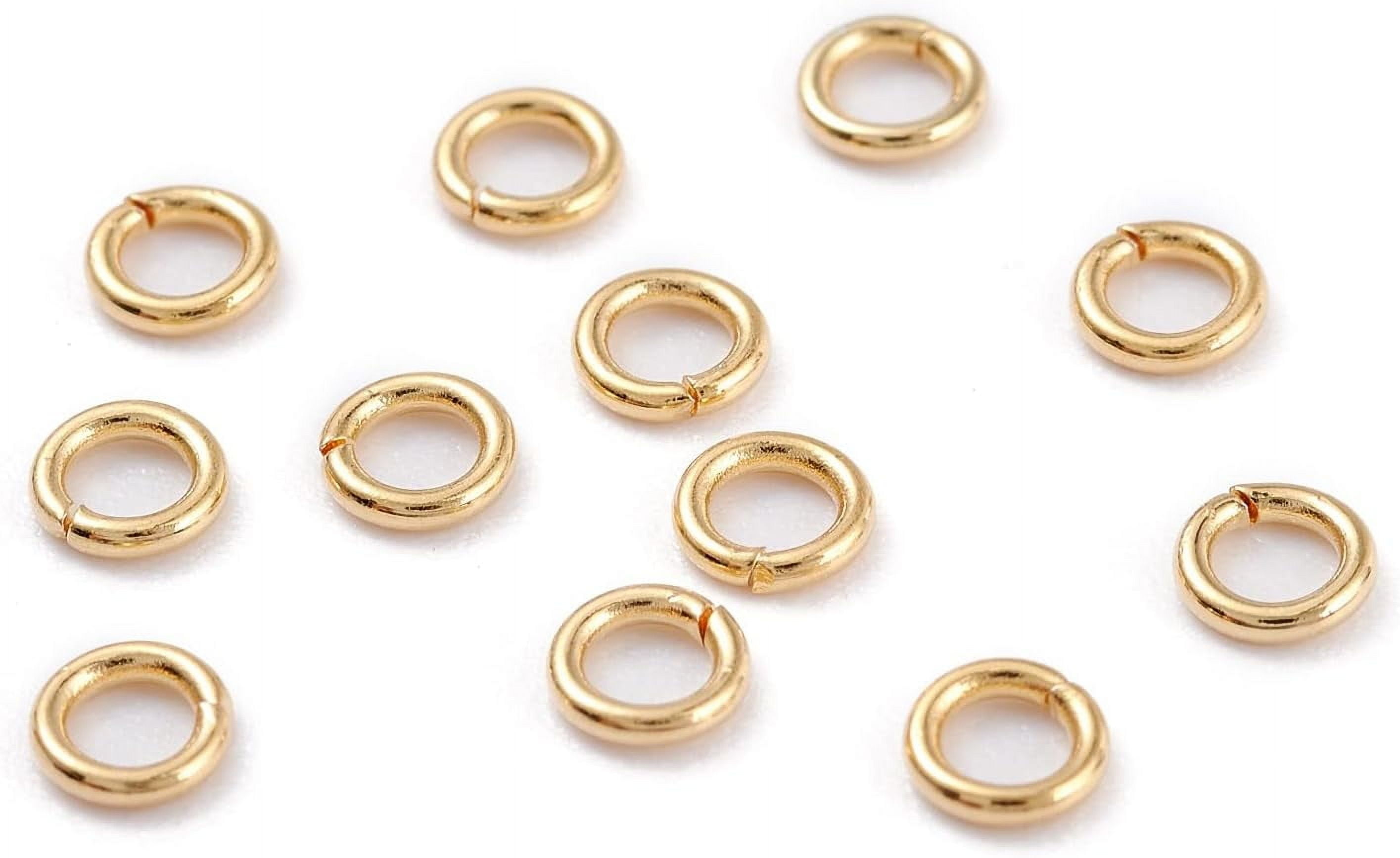 304 Stainless Steel Jump Rings Open Jump Rings Round Ring Real 18K ...