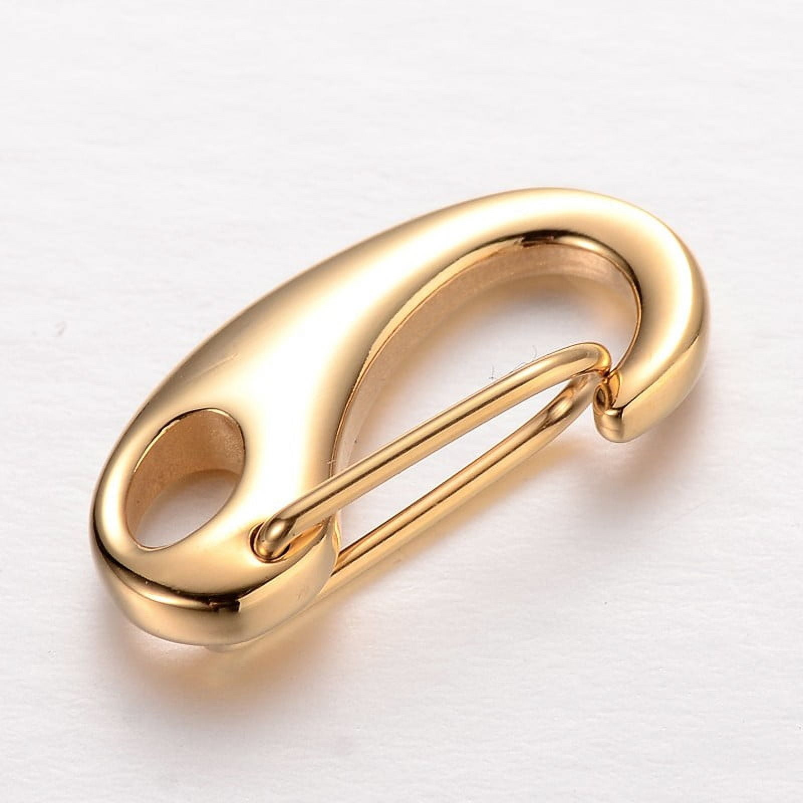 304 Stainless Steel Keychain Clasp Findings Self Closing Clasps Ion ...