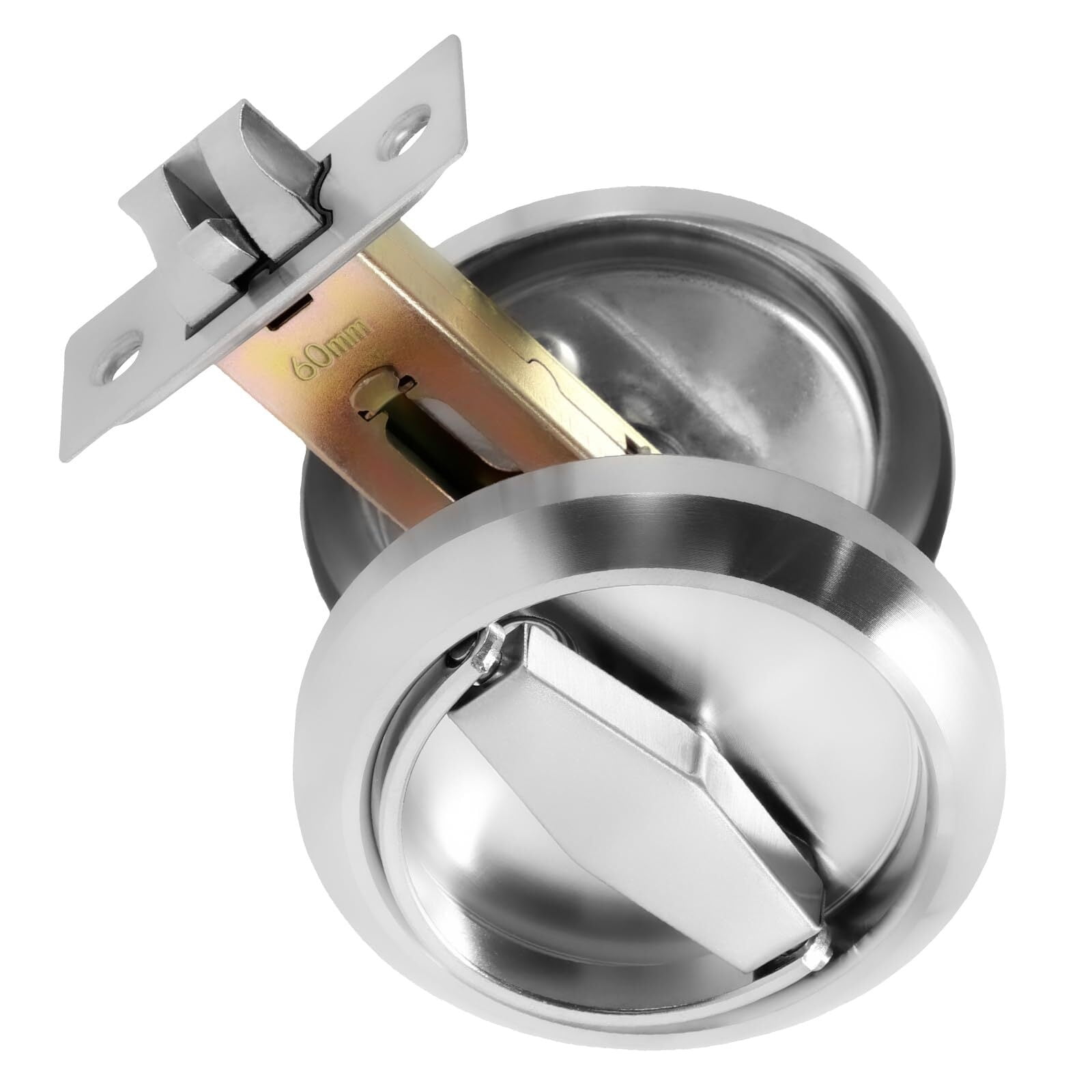 304 Stainless Steel Keyless Entry Door Lock - Round Recessed Handle ...