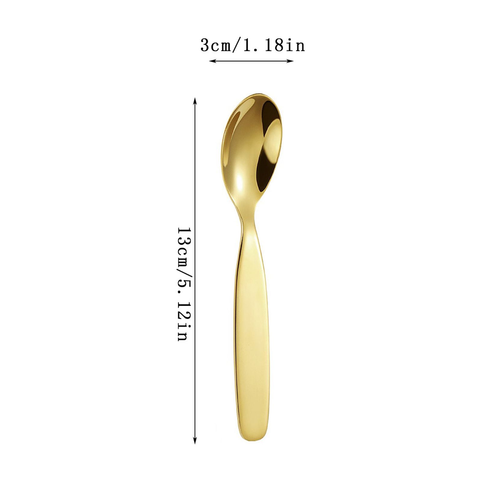 304 Stainless Steel Kids Spoon, Thickened Baby Feeding Spoon, Mini ...