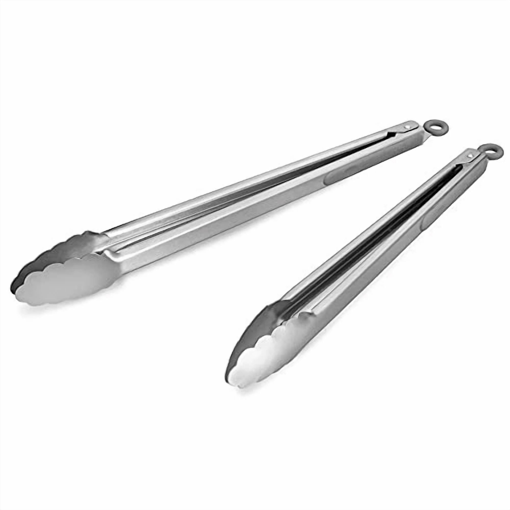 304 Stainless Steel Kitchen Cooking Tongs, 14" And 16" Set Of 2 Sturdy ...
