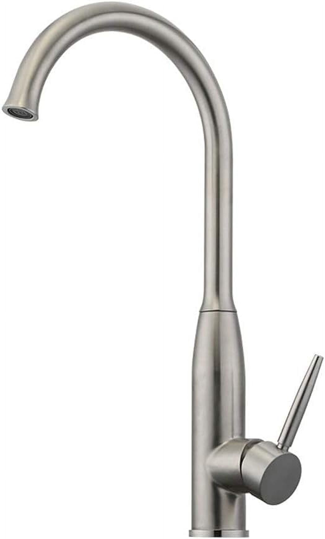 304 Stainless Steel Kitchen Faucet Cold and Hot Water Mixer Faucet ...
