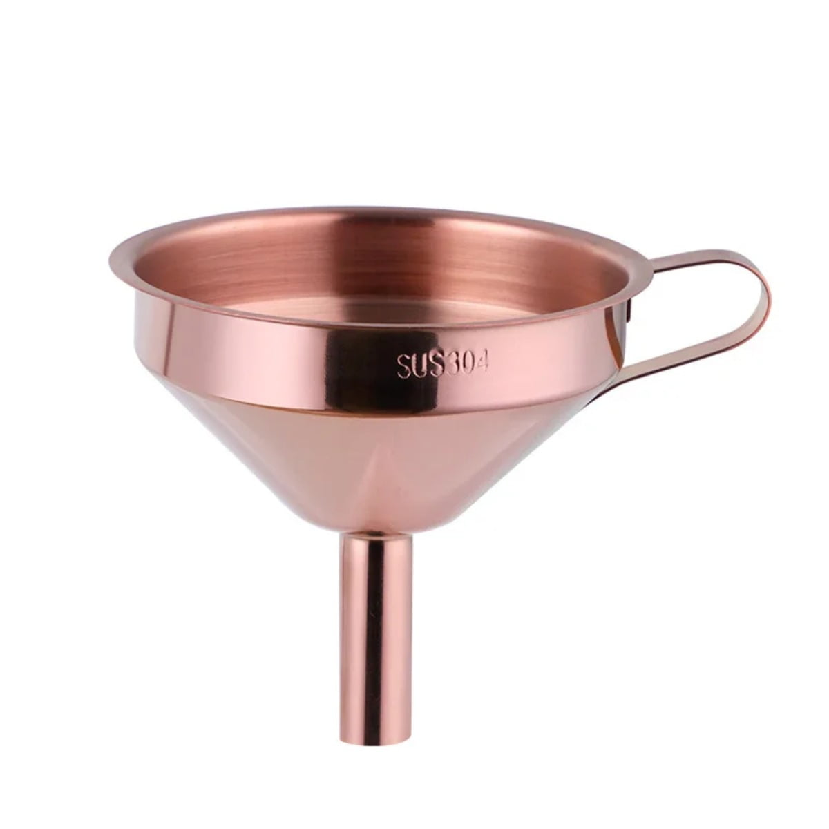 304 Stainless Steel Kitchen Oil Liquid Funnel With Detachable Filter ...