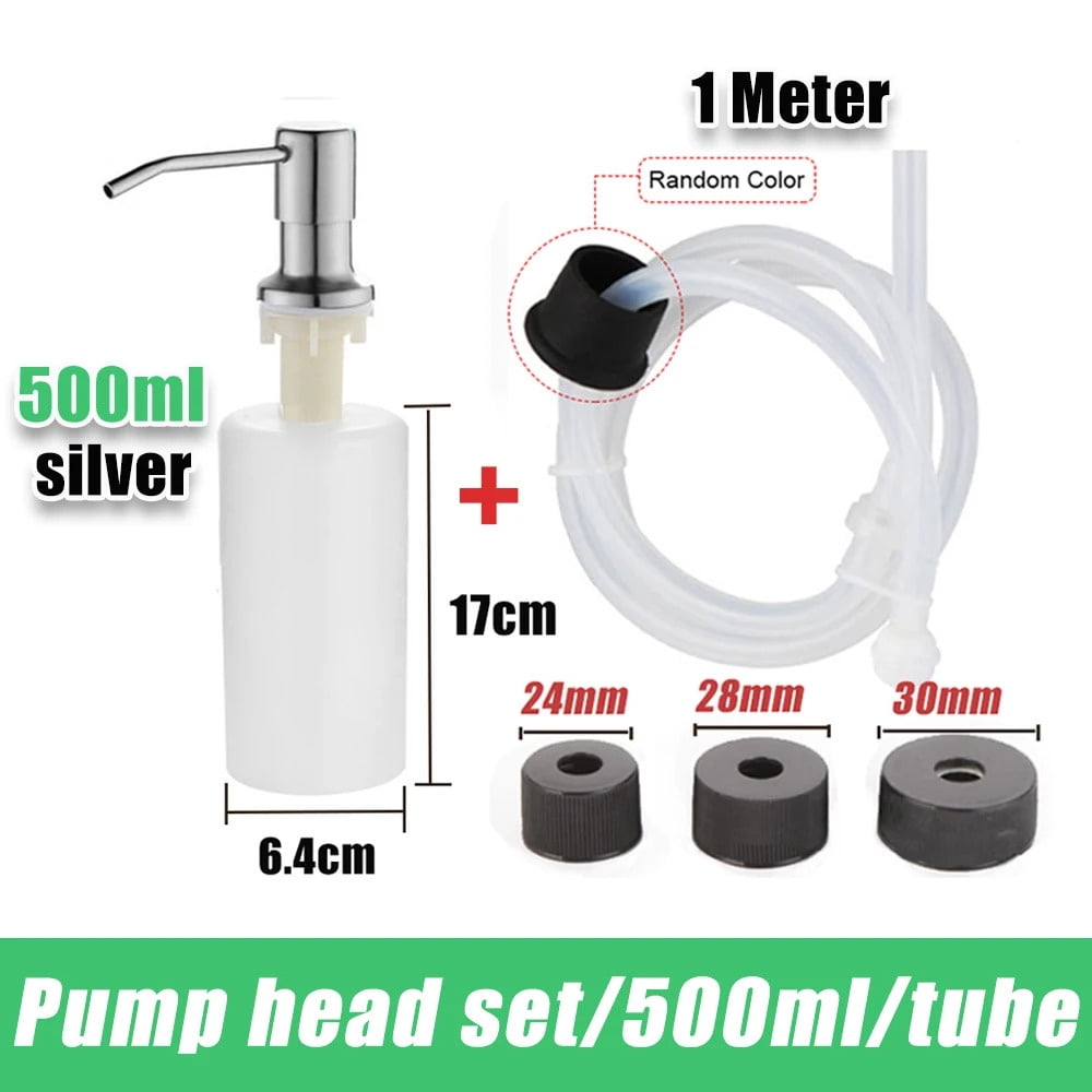 304 Stainless Steel Kitchen Sink Soap Dispenser Extension Tube Dish ...