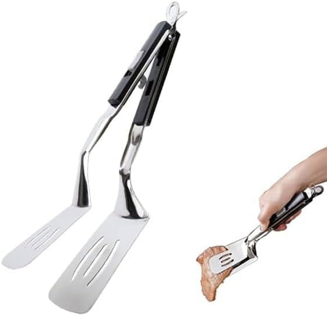 304 Stainless Steel Kitchen Tongs 11.6 inch - Sliding Buckle Locking ...
