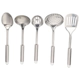 304 Stainless Steel Kitchen Utensil Set, 5 Piece, Ergonomic Stay-Cool ...