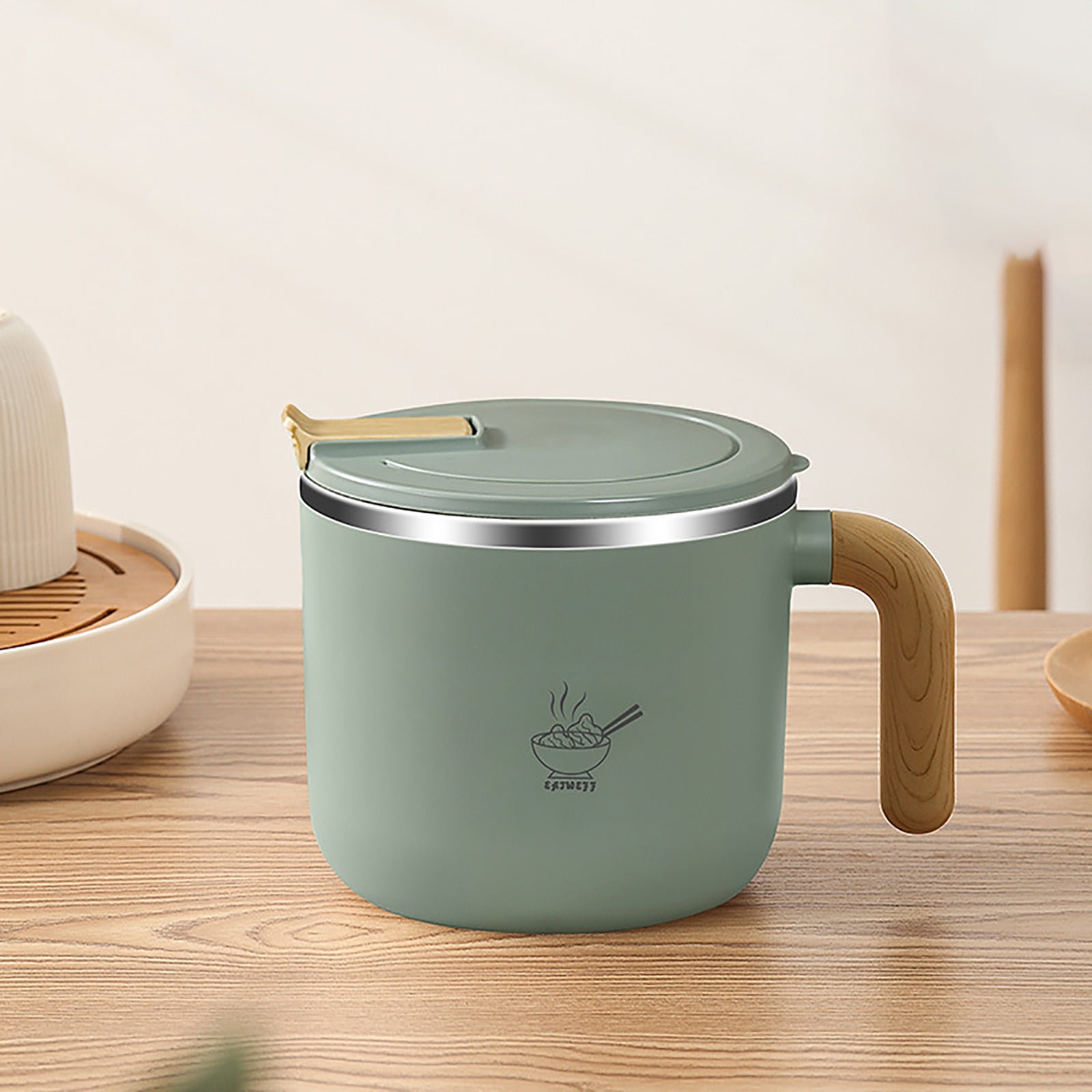 304 Stainless Steel Large-Capacity Instant Noodles Bowl with Lid ...