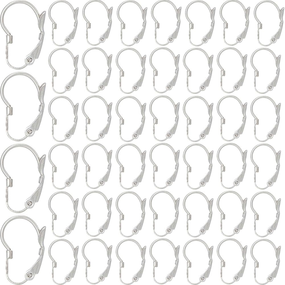 304 Stainless Steel Leverback Earring Findings with Bumpy Pattern ...