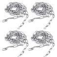 304 Stainless Steel Link Chain,Bexikou 4 Pack Heavy Duty Coil Chain ...