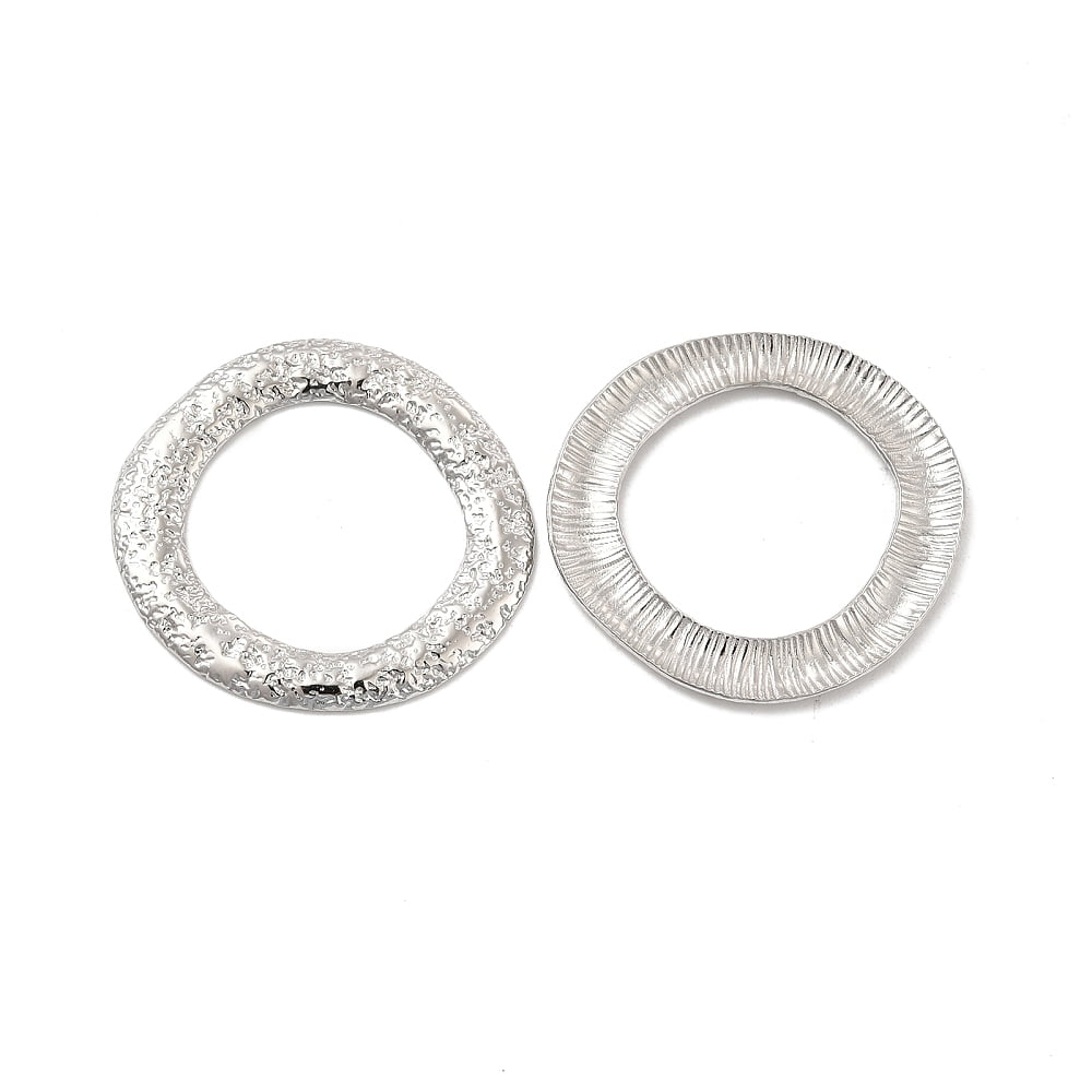 304 Stainless Steel Linking Ring Round Ring Stainless Steel color 32 ...