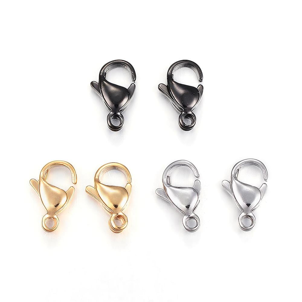 304 Stainless Steel Lobster Claw Clasps Parrot Trigger Clasps Mixed ...