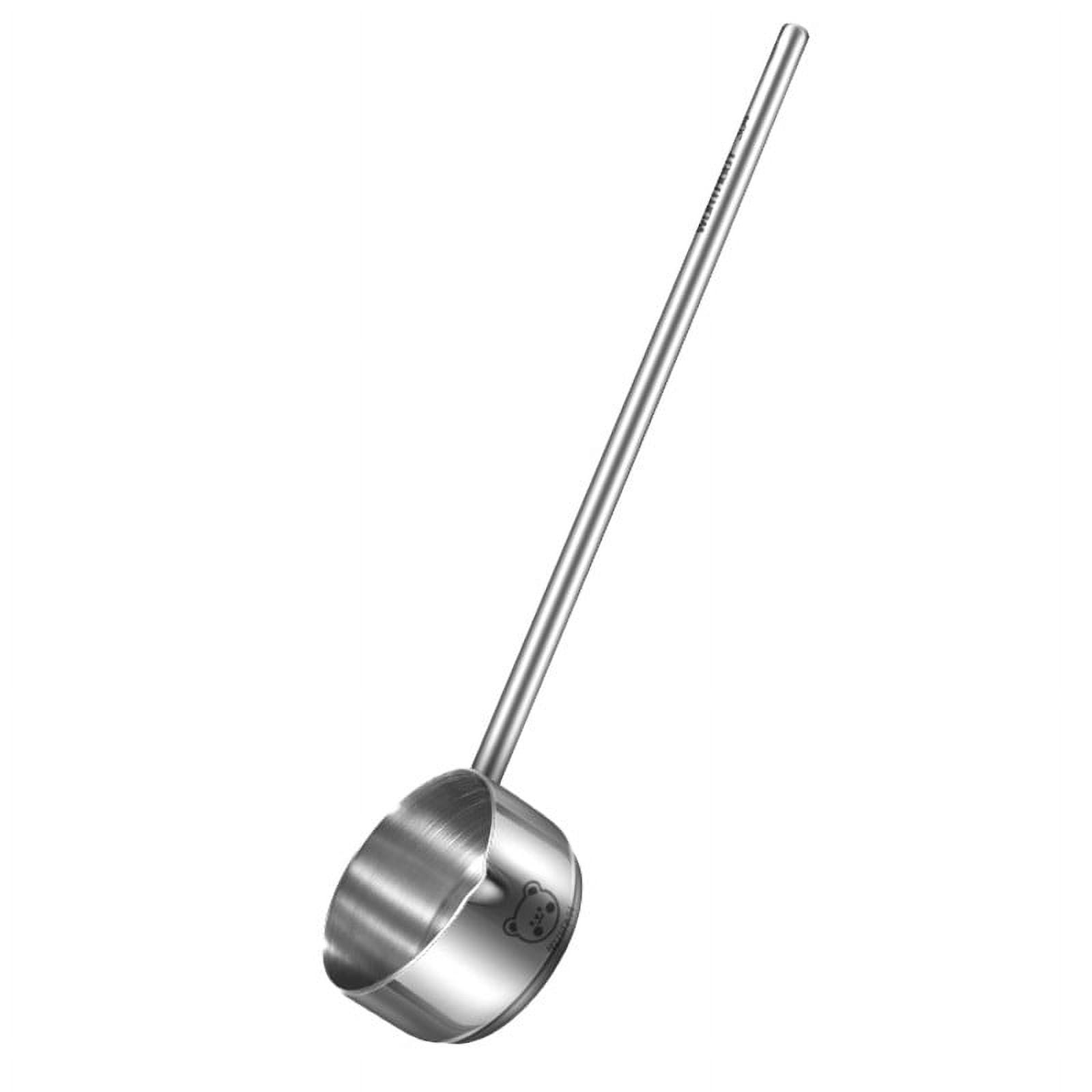 304 Stainless Steel Long-Handled Hot Oil Spoon Anti-Oil Splash And Anti ...