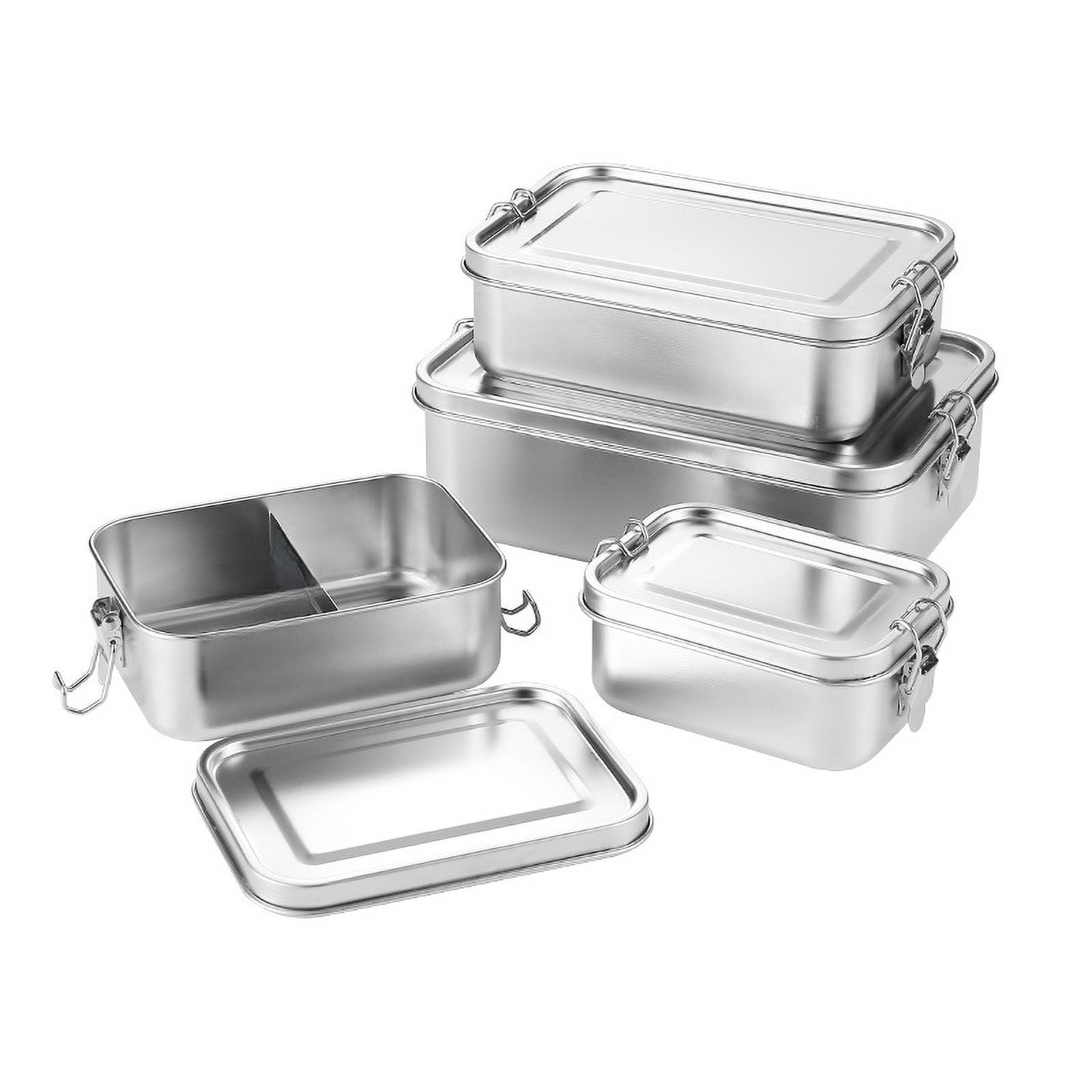 304 Stainless Steel Lunch Box Food Grade Office Student Lunch Box with ...