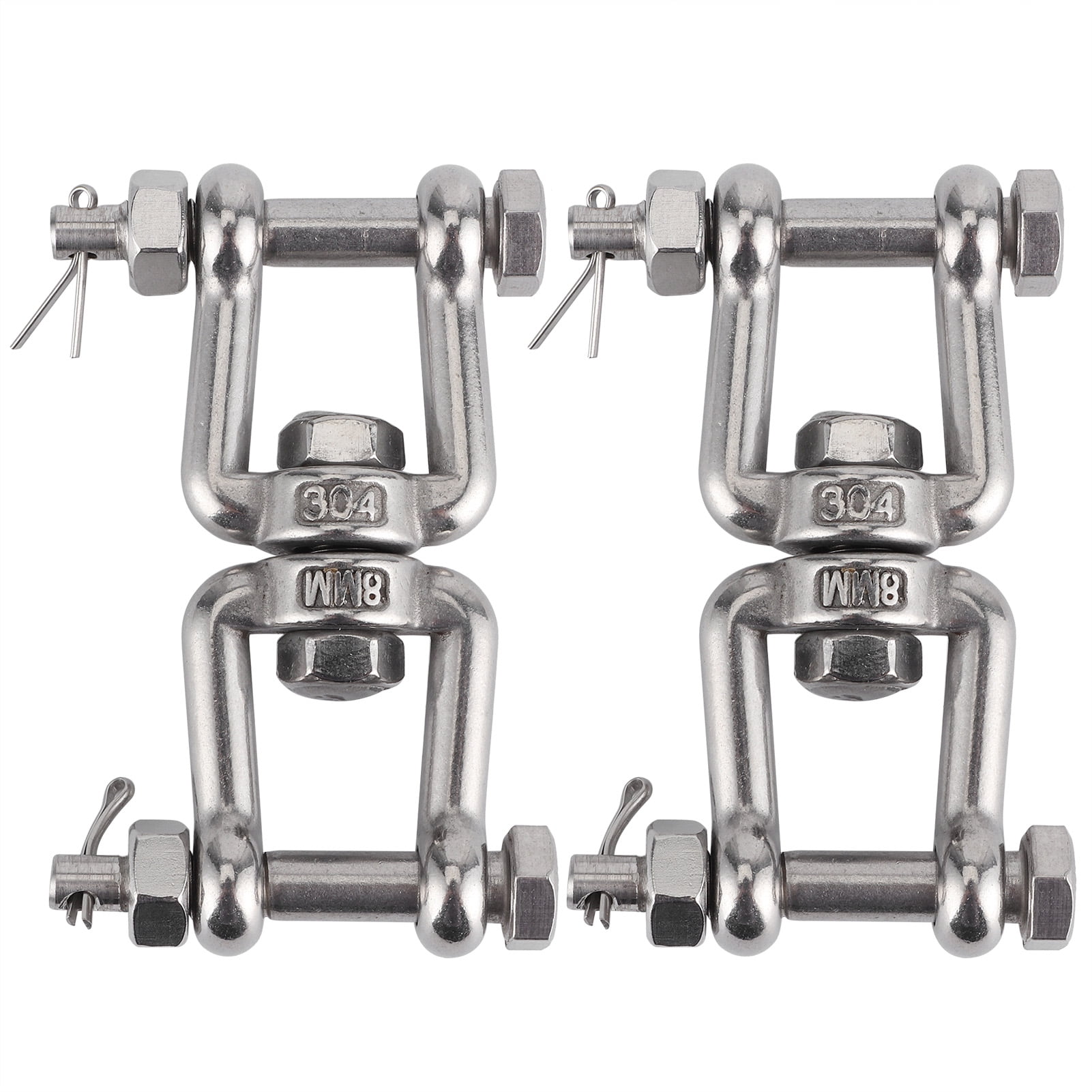 304 Stainless Steel M8 Anchor Swivel Shackle For Boats, Marine Grade ...