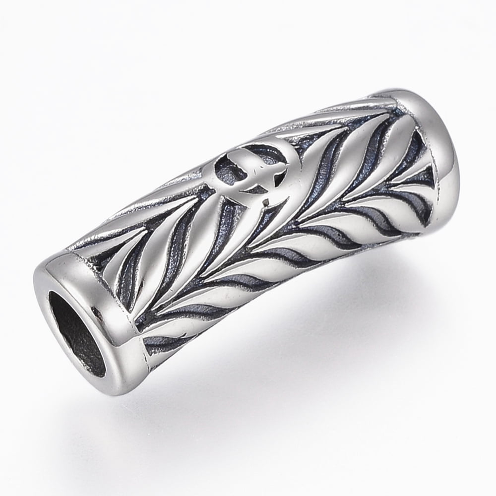 304 Stainless Steel Magnetic Clasps with Glue-in Ends Column with ...