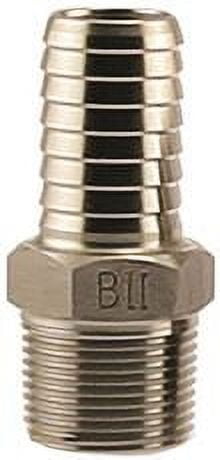 304 Stainless Steel Male Adapter, 1" MPT x 1" Barb - Walmart.com
