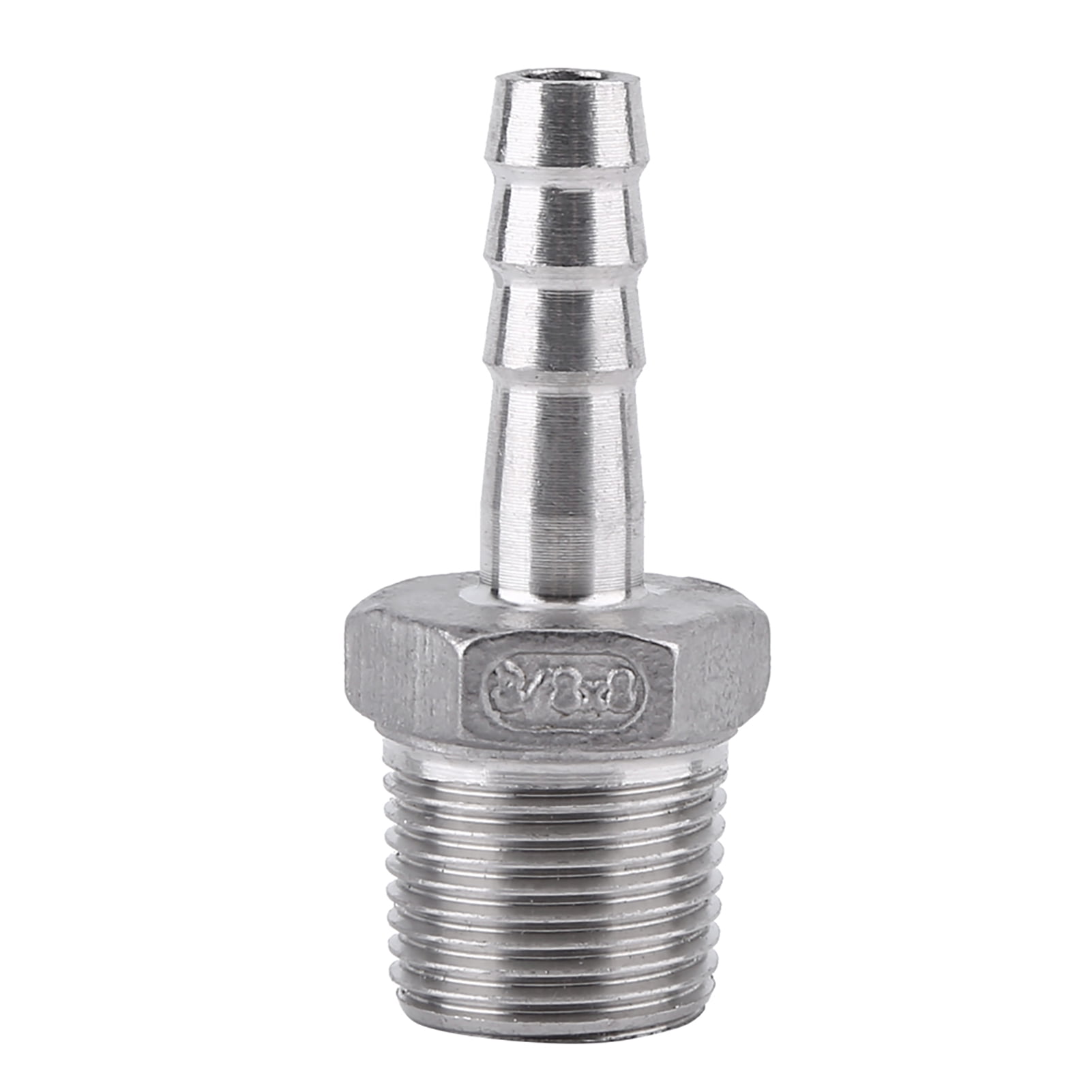304 Stainless Steel Male Thread Pipe Fitting Barb Hose Tail Connector ...