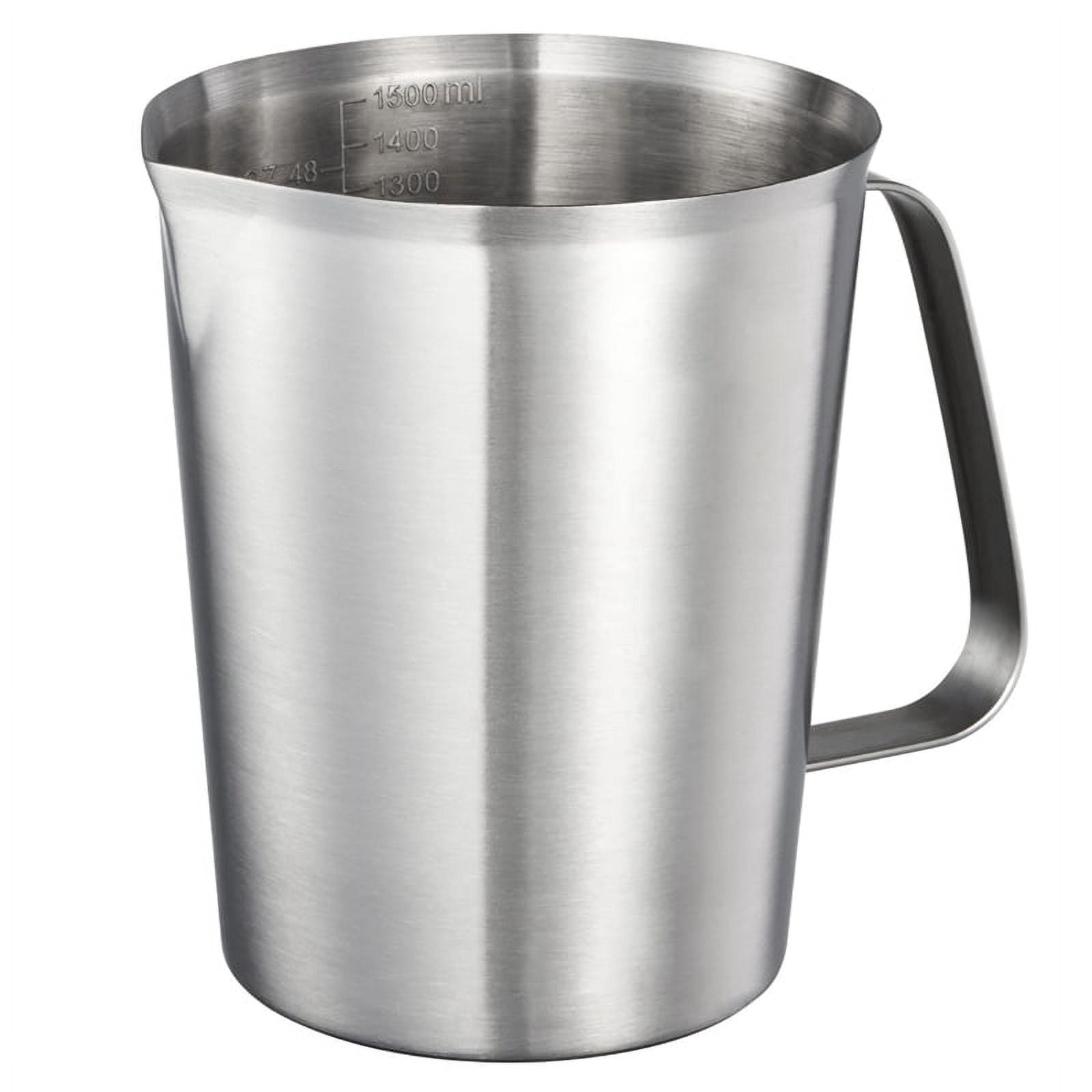 304 Stainless Steel Measuring Cup with Handle and Pour Lip, Metal ...