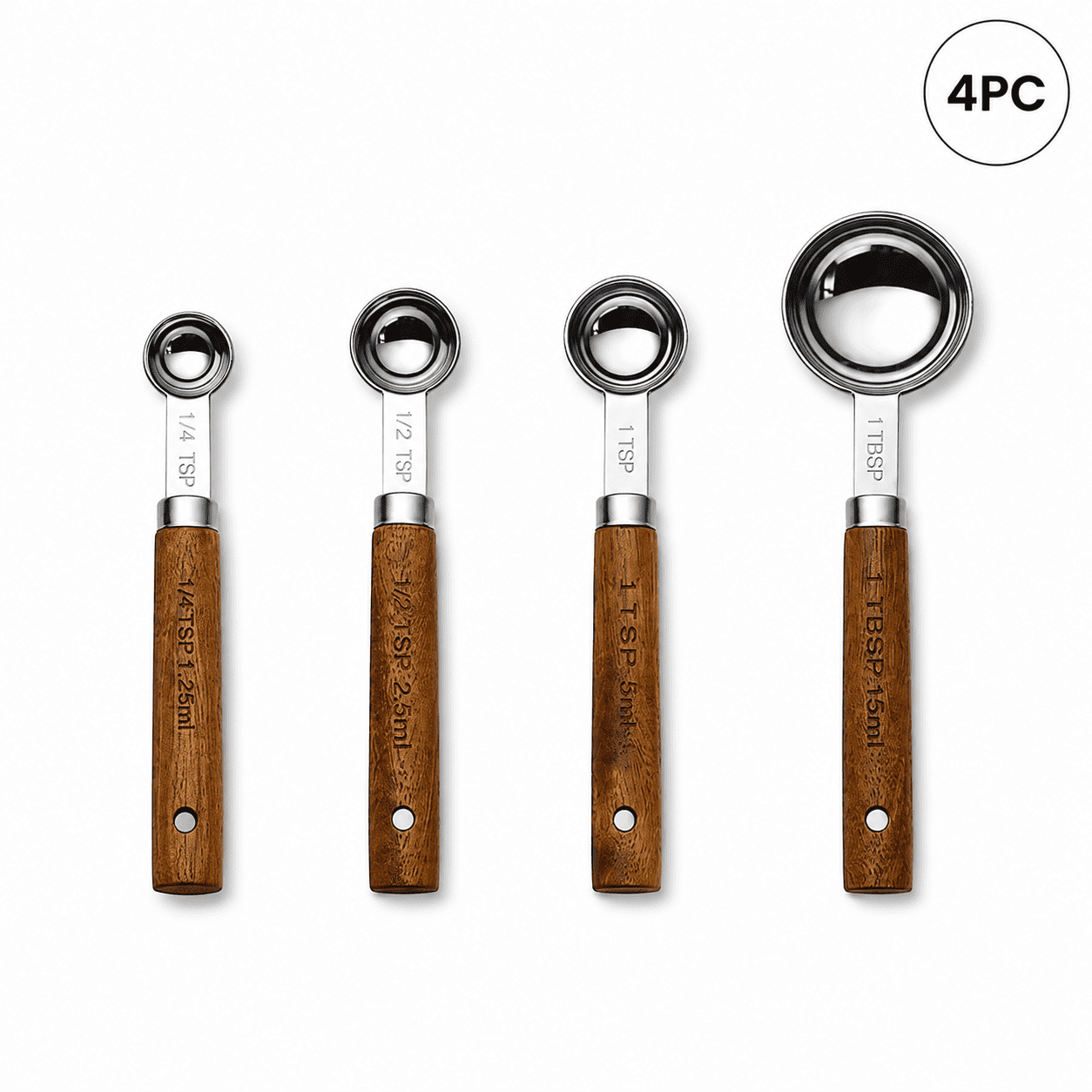 304 Stainless Steel Measuring Cups and Spoons Set, Kitchen Measuring ...