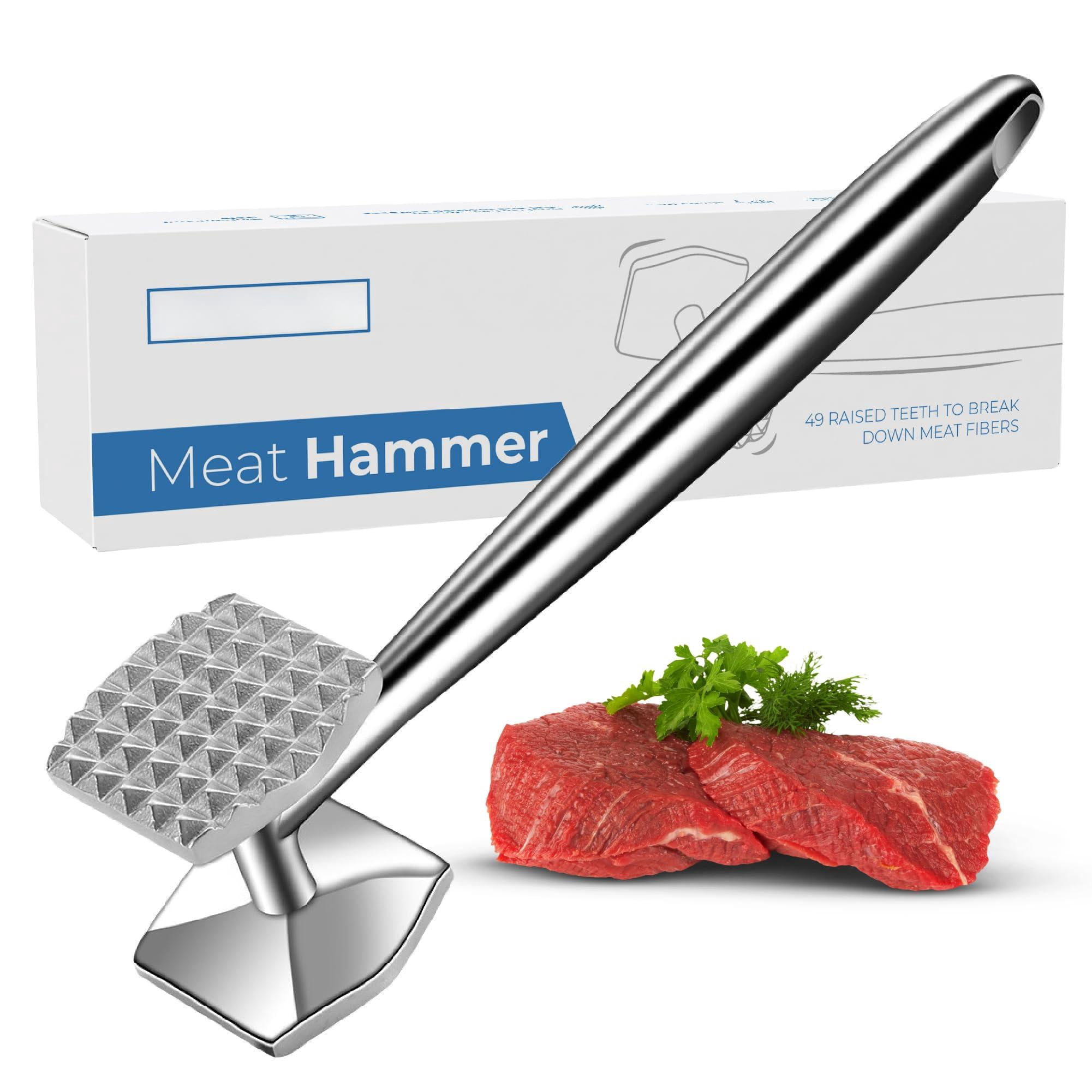 304 Stainless Steel Meat Tenderizer Hammer Multi-Use Kitchen Tool ...
