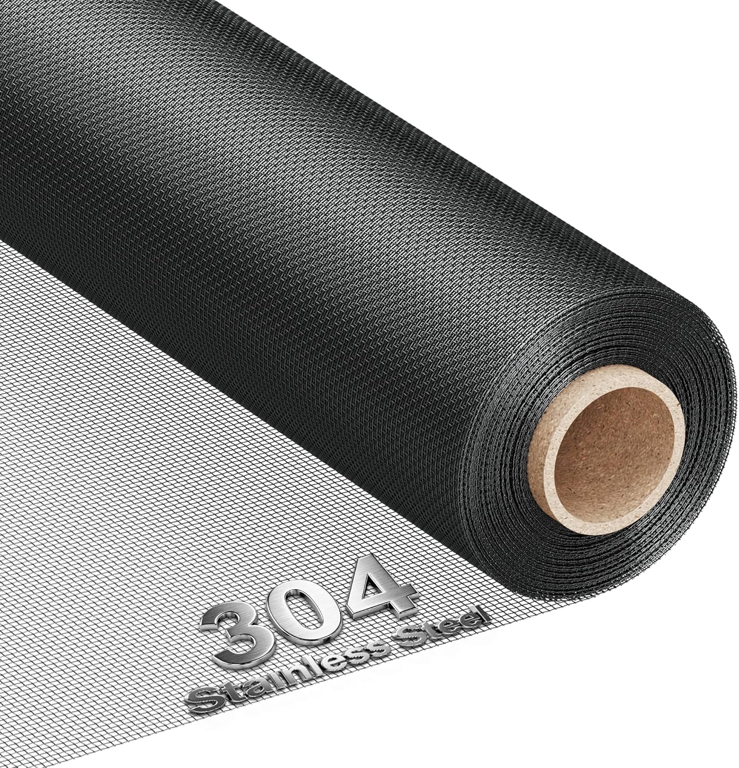 304 Stainless Steel Mesh Screen Roll 47in x 10ft - 22 Mesh Pet Proof ...