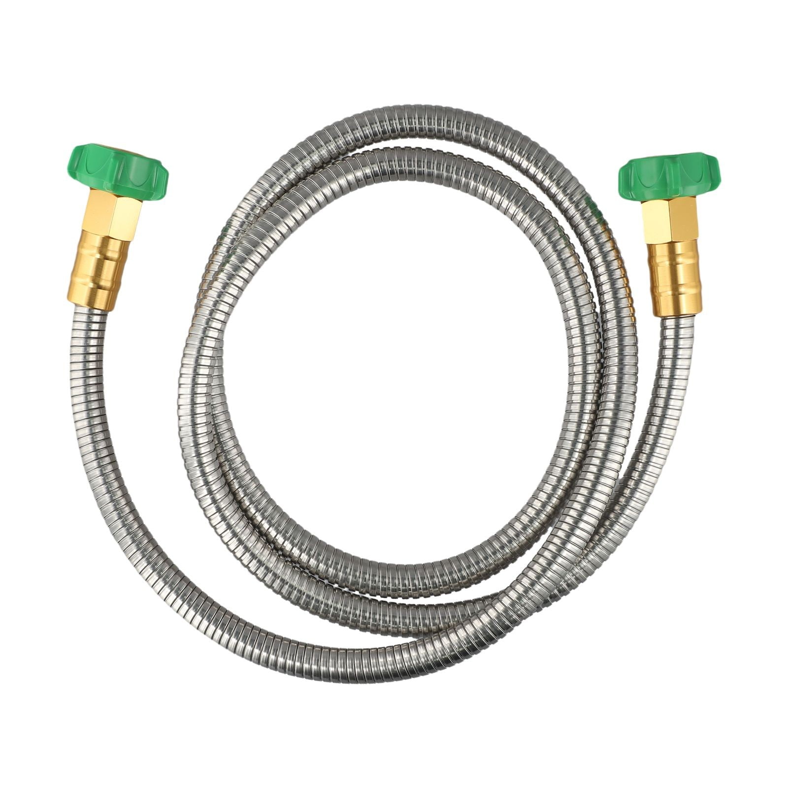 304 Stainless Steel Metal Garden Hose 1-15FT Flexible Washing Machine ...