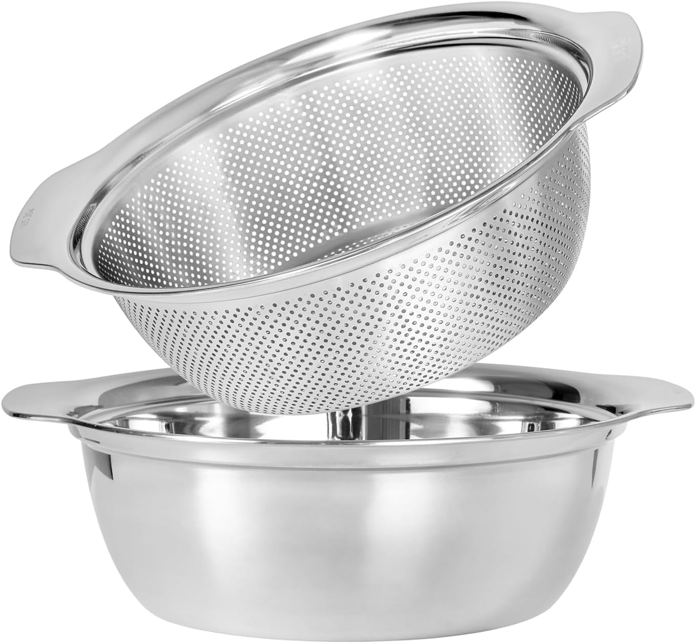 304 Stainless Steel Microporous Colander, Large Capacity with Mixing ...