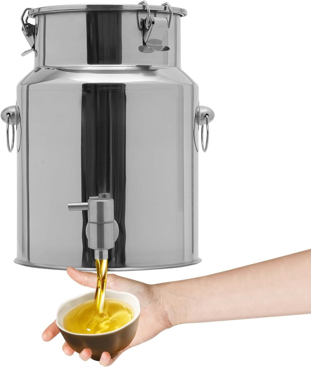 304 Stainless Steel Milk Can, 10L Can Storage 2.64 Gallon Stainless ...