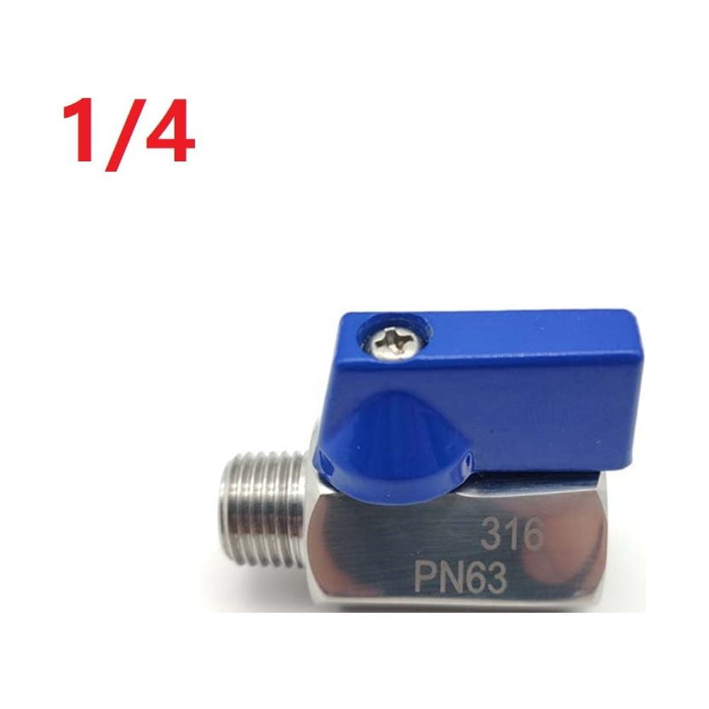 304 Stainless Steel Mini Miniature Ball Valve Inner And Outer Wire Ball ...
