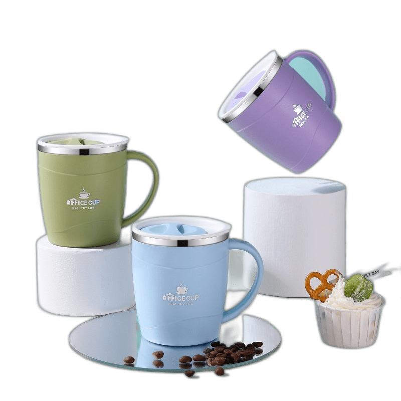 304 Stainless Steel Mug Double-Layer Insulated Home Creative Tea Cup ...