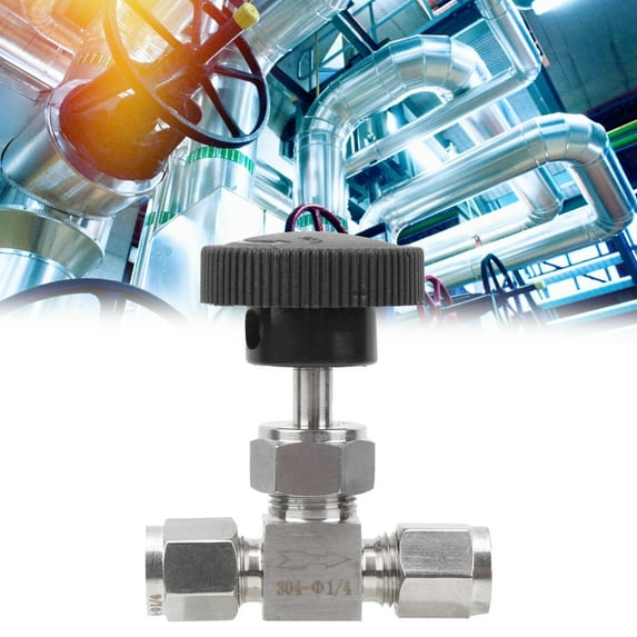 304 Stainless Steel Needle Valve, High Pressure Flow Control for Water ...