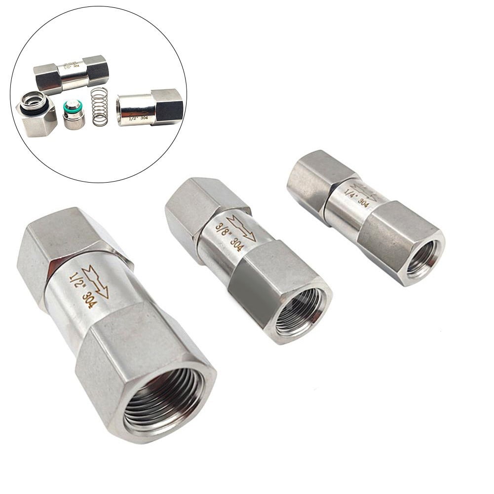 304 Stainless Steel Npt Check Valve Backflow Prevention Non-Return ...