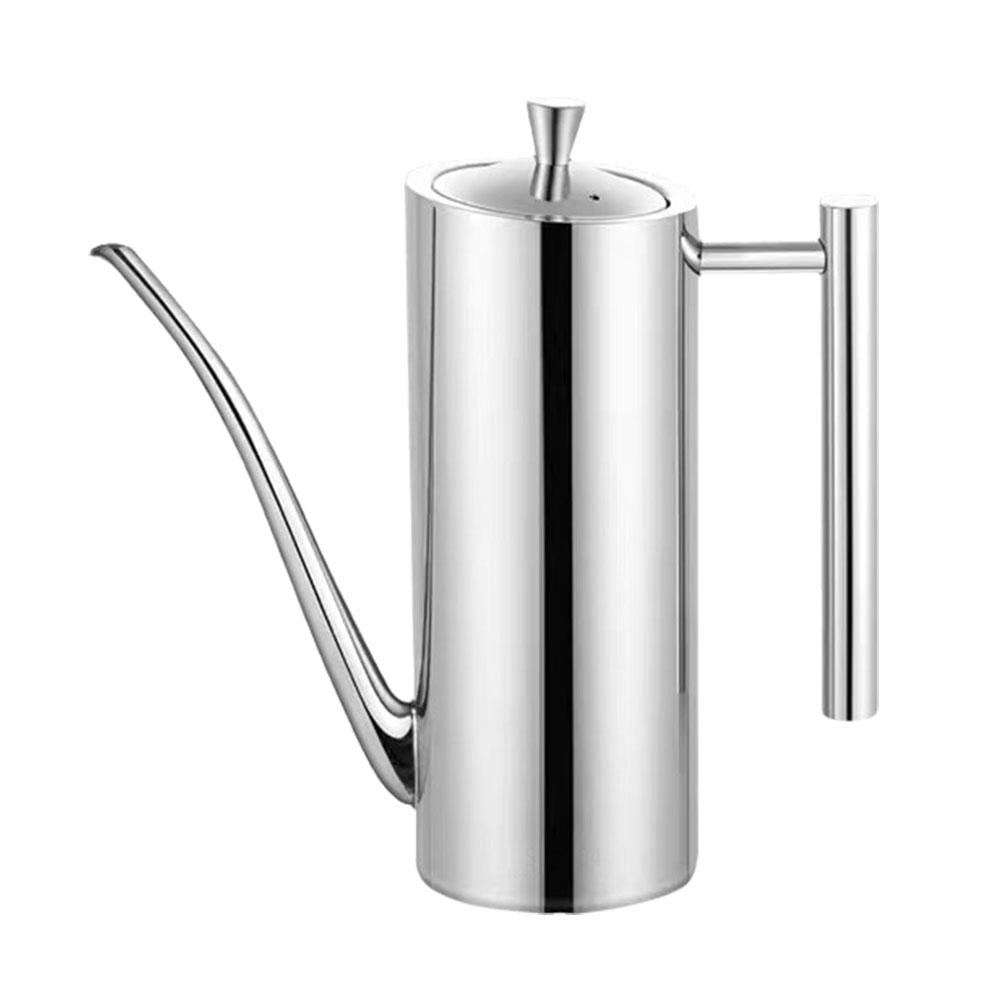 304 Stainless Steel Oil Pot Container Kitchen Sauce Vinegar Olive Oil ...