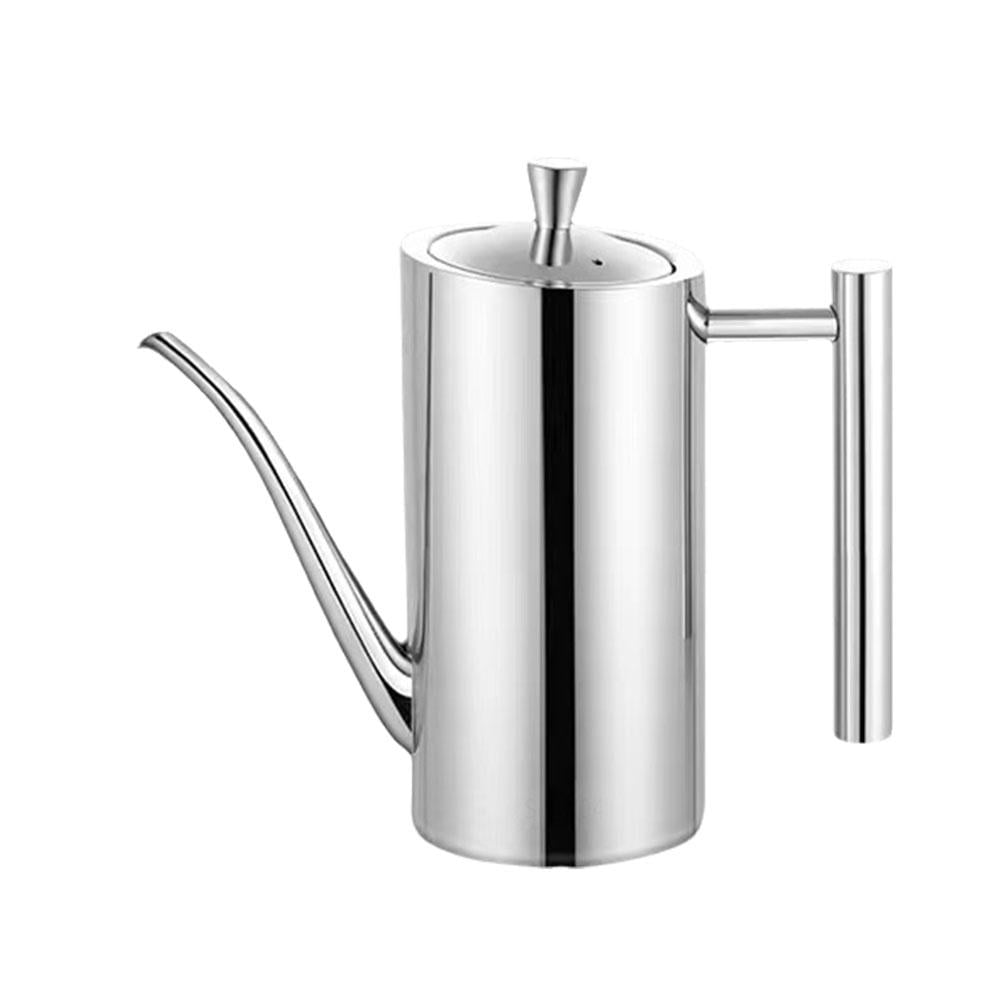 304 Stainless Steel Oil Pot Container Kitchen Sauce Vinegar Olive Oil ...