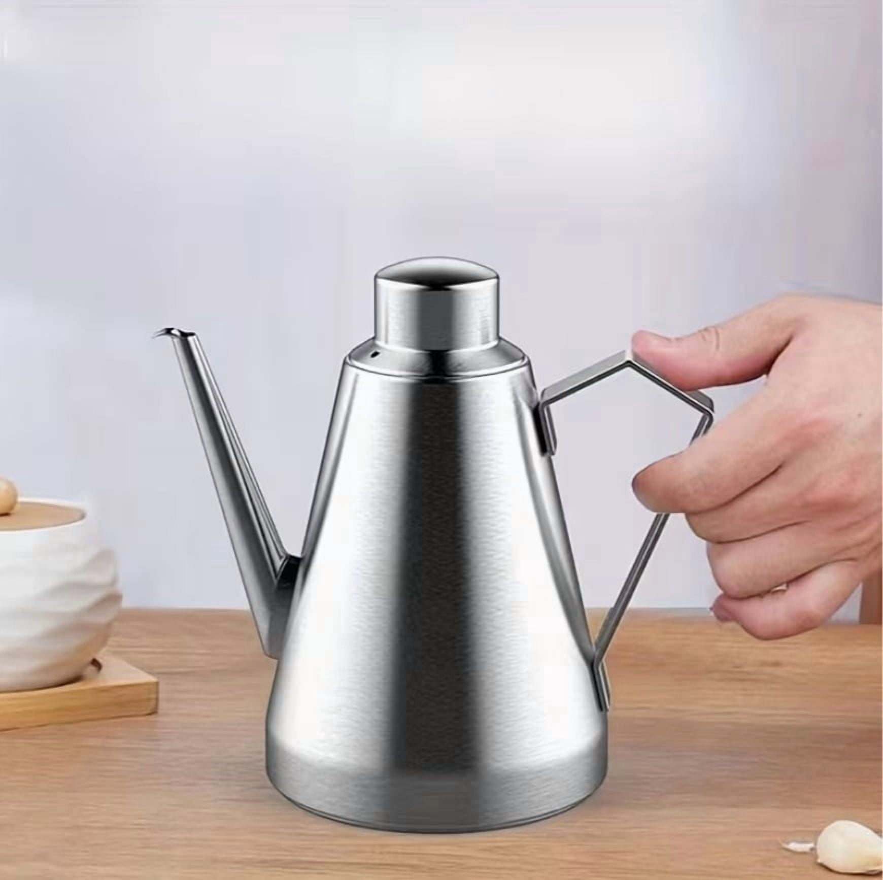 304 Stainless Steel Oil Pot - Kitchen Oil Bottle for Edible Oil ...