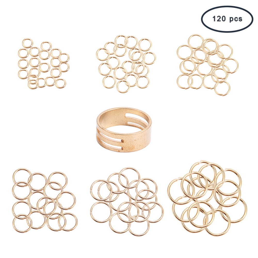 304 Stainless Steel Open Jump Rings Mixed Color 6.8x5.2x1.1cm diy ...
