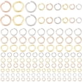 304 Stainless Steel Open Jump Rings Round Mixed Color 4~8x0.6~1mm Inner ...