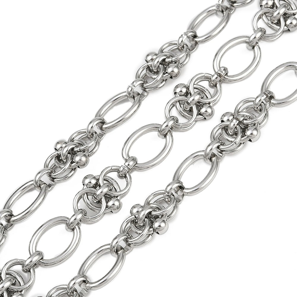 304 Stainless Steel Oval Link Chains Unwelded with Spool Stainless ...