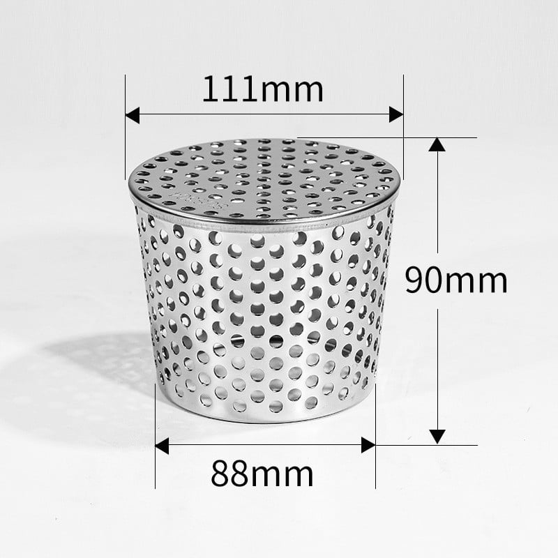 304 Stainless Steel PVC Drain Outlet with Mouse-Proof Mesh, Straight ...