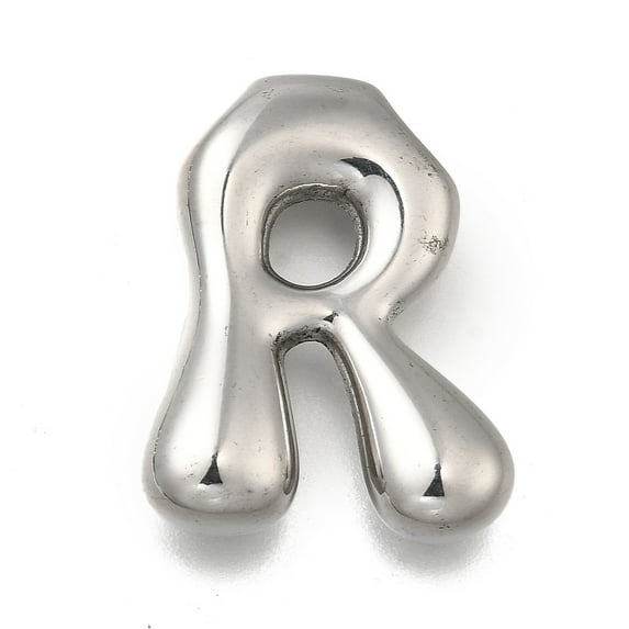304 Stainless Steel Pendants Letter Charm Anti-Letter R 22.5x17.5x6mm ...