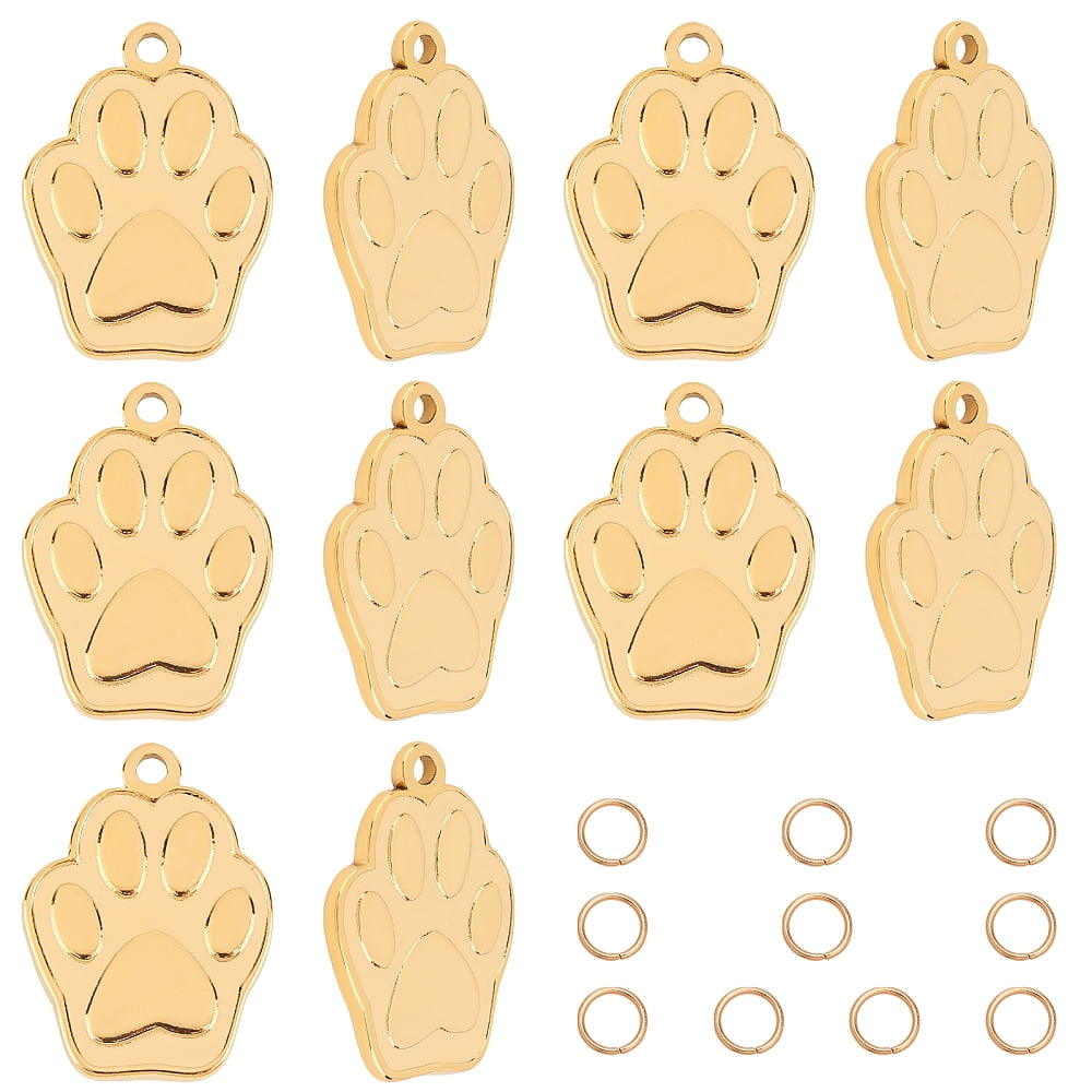 304 Stainless Steel Pendants & Open Jump Rings Pet Pendants Dog ...
