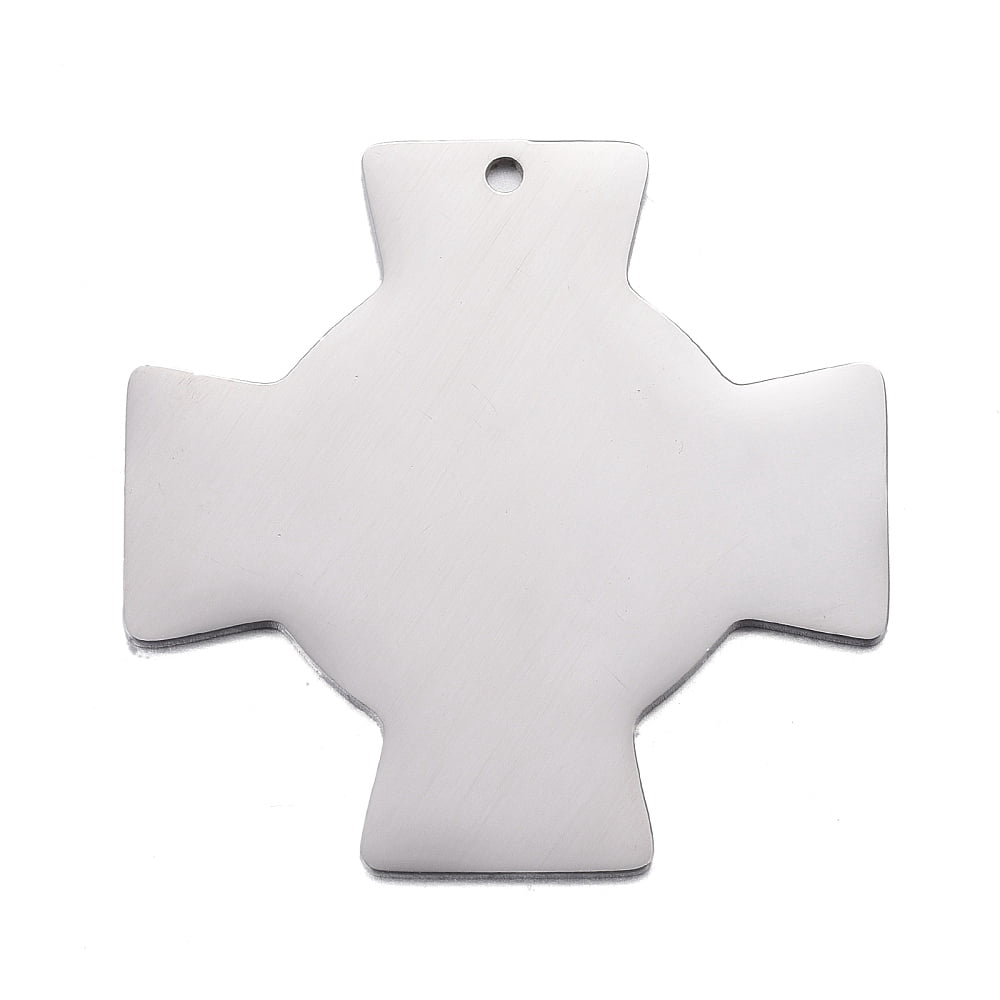 304 Stainless Steel Pendants Stamping Blank Tag Stainless Steel Color ...