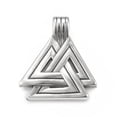 304 Stainless Steel Pendants Valknut Charm Silver 33x28.5x7mm Hole ...
