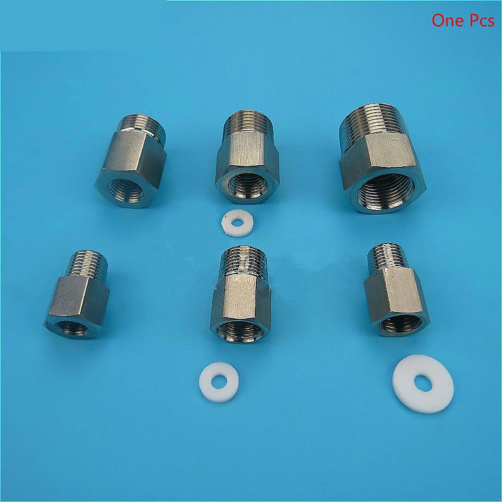 304 Stainless Steel Pipe Coupling Pipe Fitting Connector Thread Adapter ...