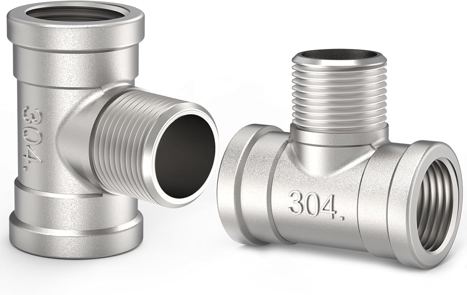 304 Stainless Steel Pipe Fitting, Male Branch Tee 1" NPT Female x 1 ...