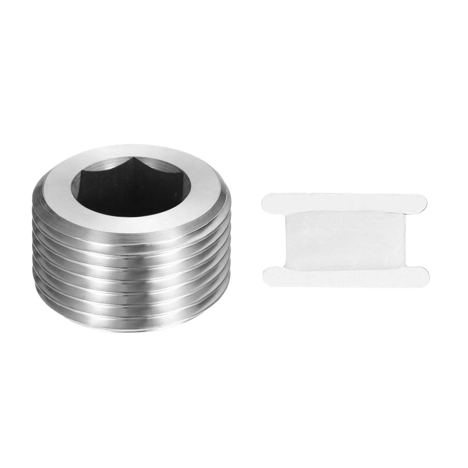 304 Stainless Steel Pipe Plug 1" BSP Male Internal Hex Thread Socket ...