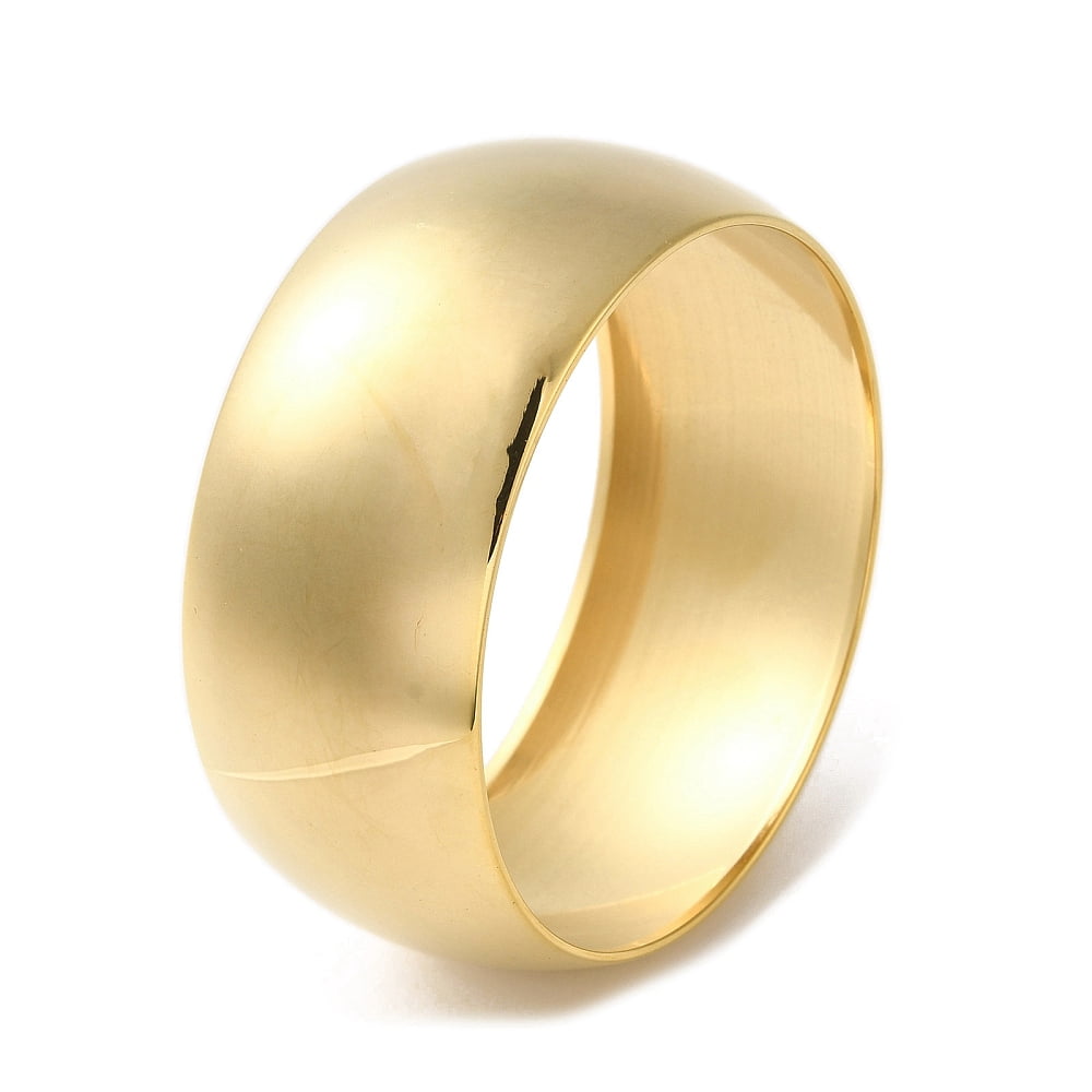 304 Stainless Steel Plain Bangles Golden Wide: 30mm Inner Diameter: 2-1 ...