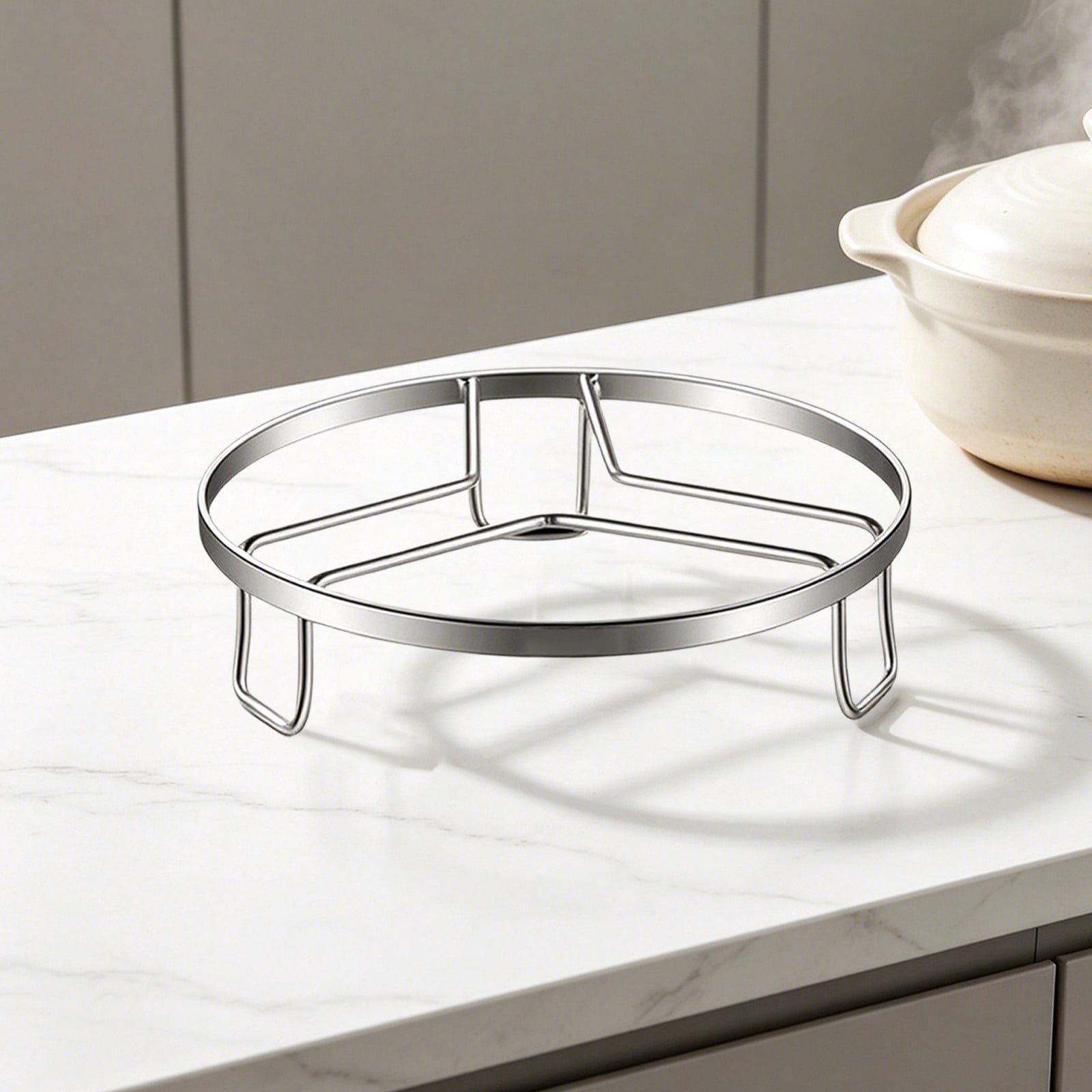 304 Stainless Steel Pot Rack, Wenini Heat Proof Insulated Pot Mat 3 ...
