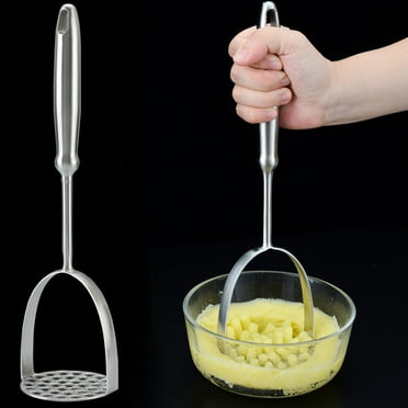 VANLOFE Stainless Steel Potato Masher, Wave Shape Kitchen Utensil ...